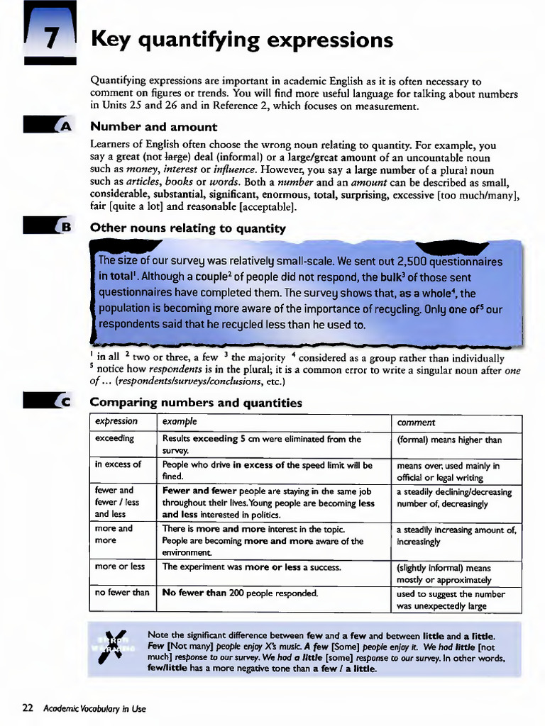 7key Quantifying Expressions | PDF