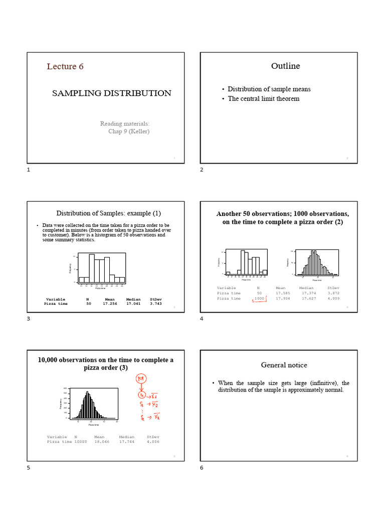 Understanding Sampling Distribution Concepts | PDF | Standard Deviation ...