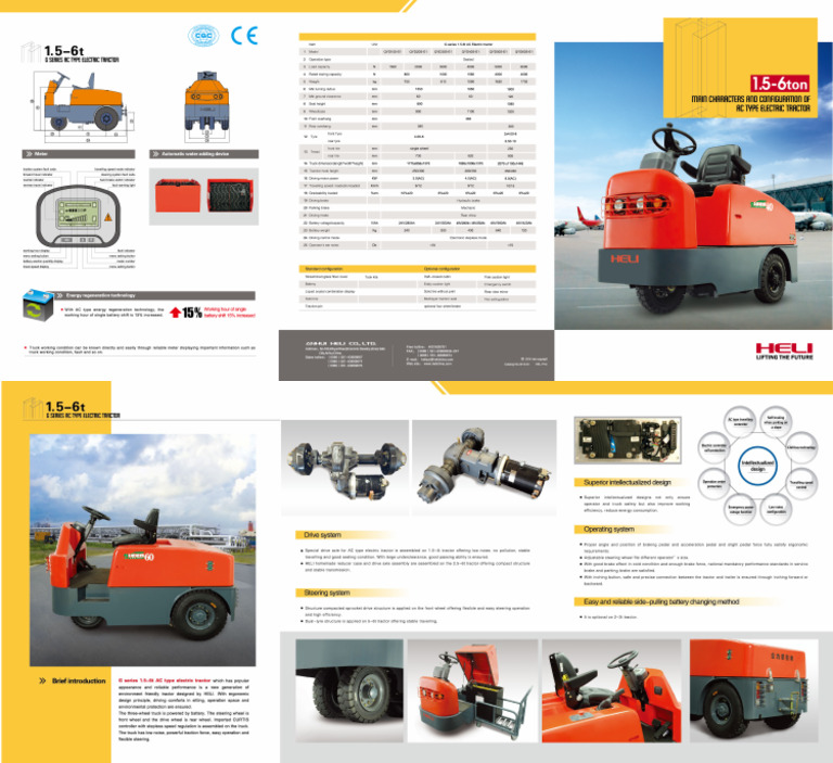 Heli G series 1.5-6 ton tractor | PDF
