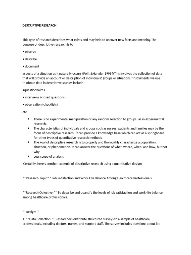 DESCRIPTIVE RESEARCH by Iqra Ijaz Faisal | PDF | Statistics | Survey Methodology
