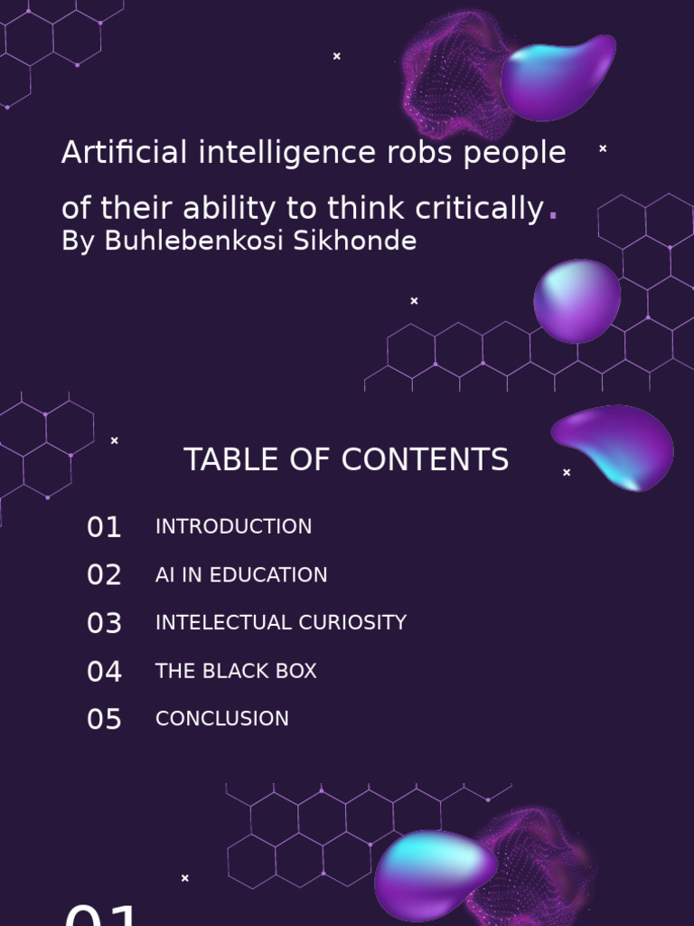 Artificial Intelligence (AI) Technology Project Proposal - by Slidesgo | PDF