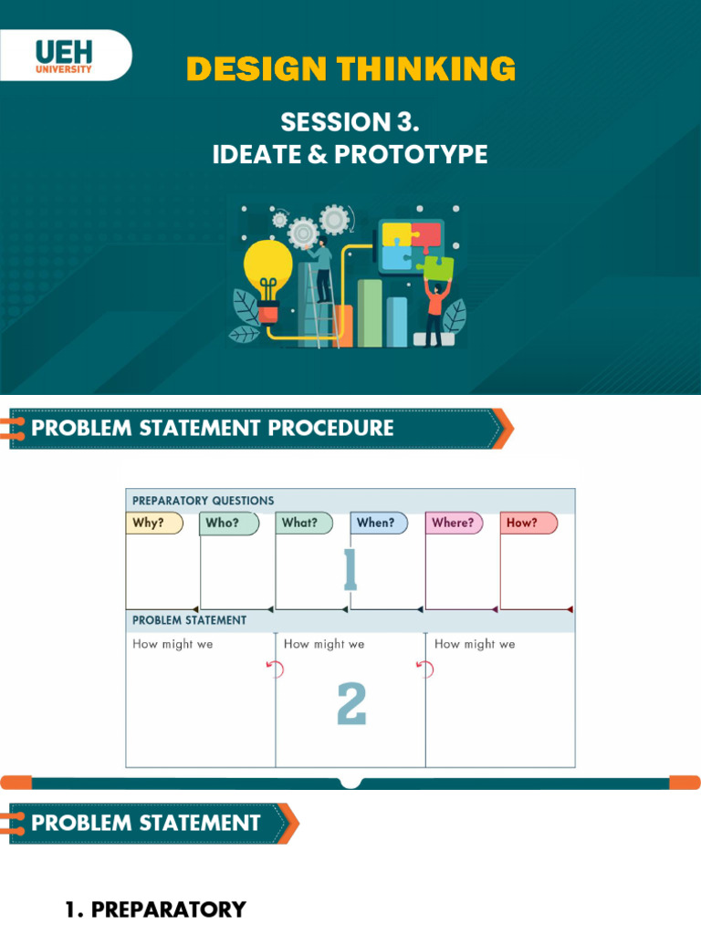 DT - Session 3. Ideate - Prototype | PDF | Brainstorming | Prototype