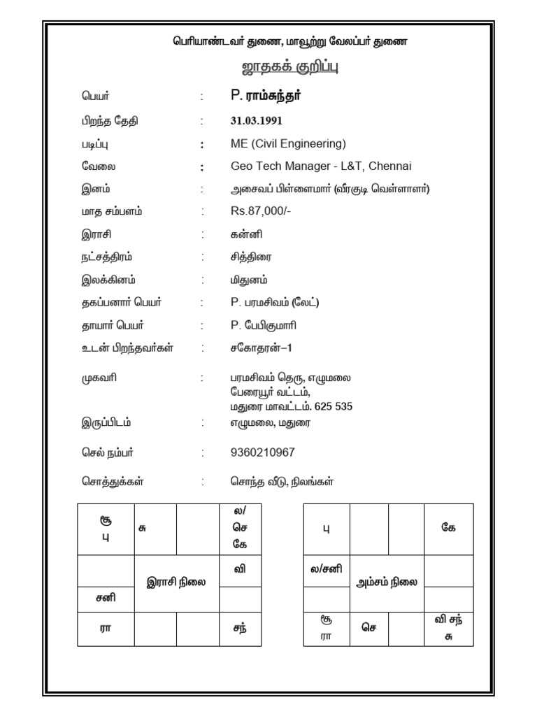 jathagam ramsundar | PDF
