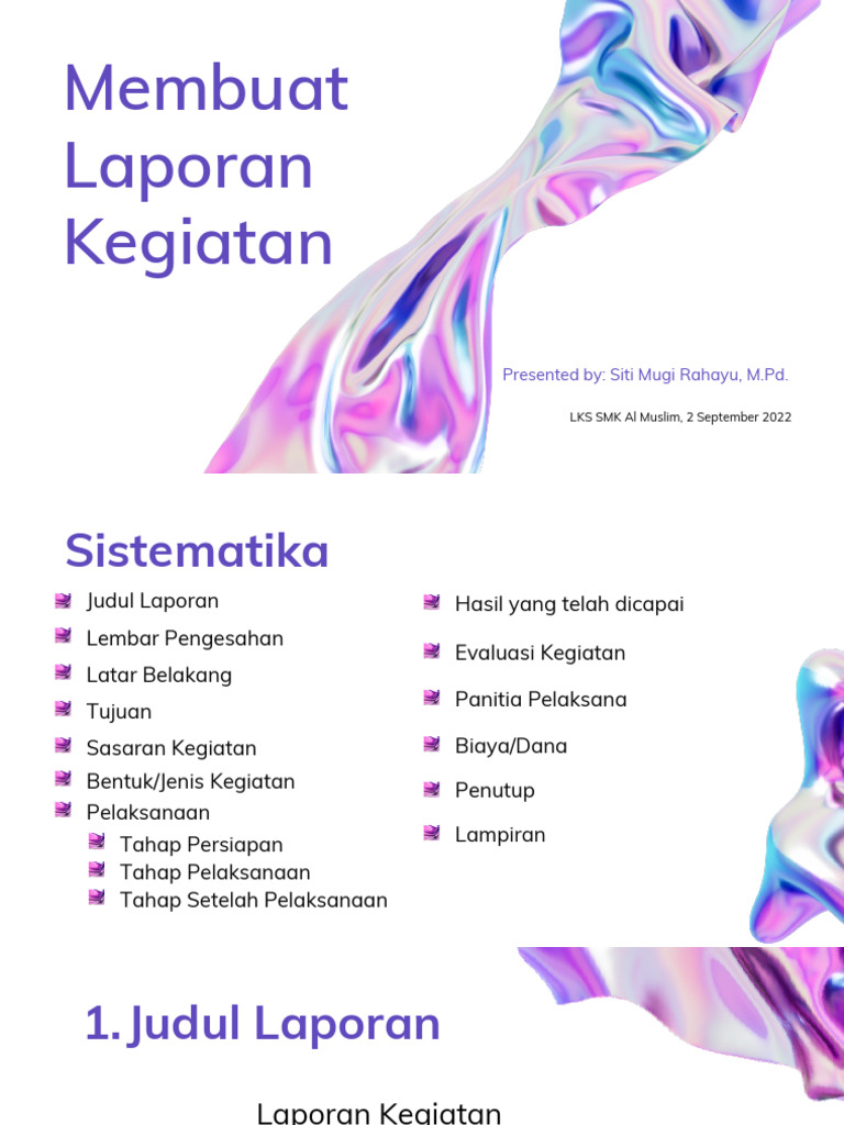 Materi Laporan Kegiatan | PDF