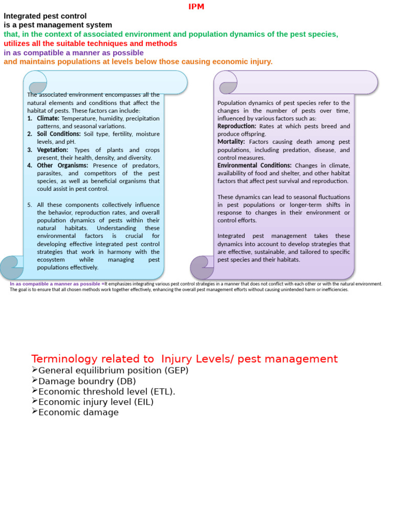 Understanding General Equilibrium Position in IPM | PDF | Pest ...