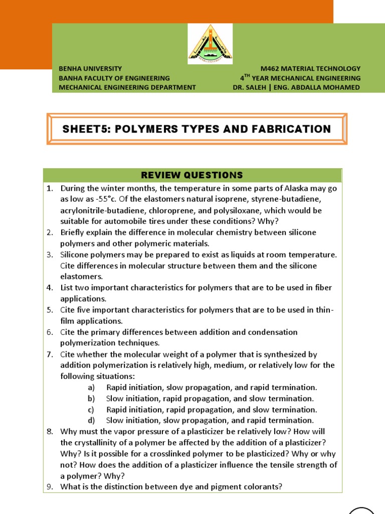 Polymer Properties and Fabrication Techniques | PDF | Silicone | Polymers