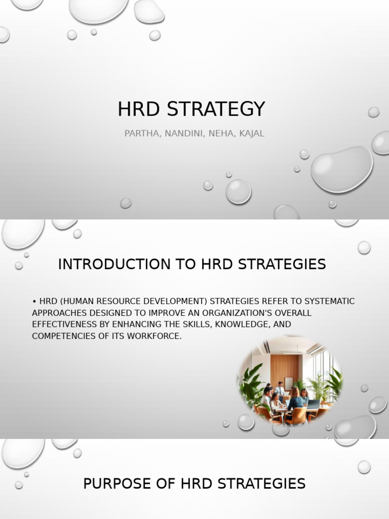 HRD Strategy: Partha, Nandini, Neha, Kajal | PDF