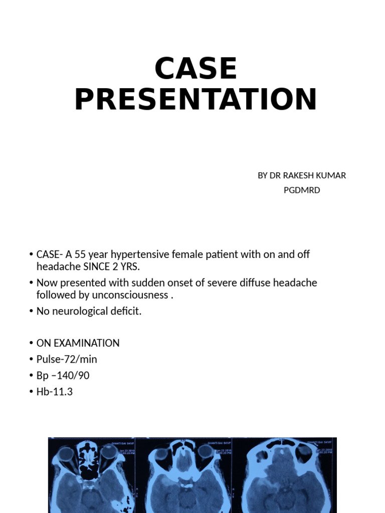 Case Presentation-Asah | PDF | Nervous System | Cardiovascular System
