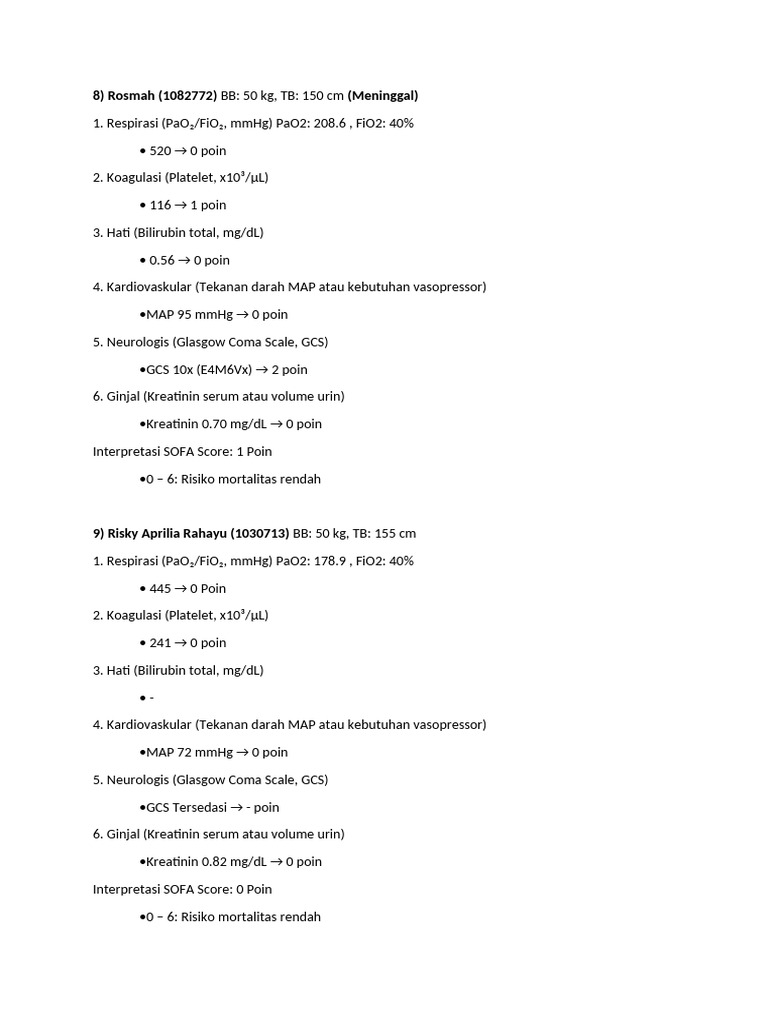 sofa score AAD | PDF