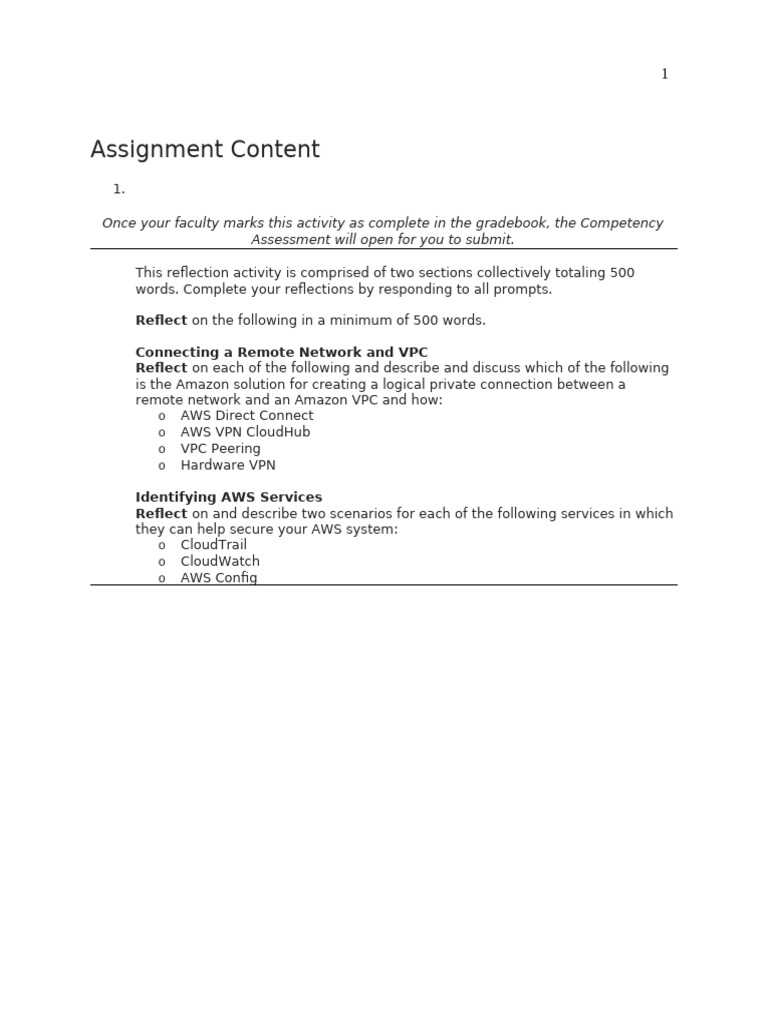 BSACB-531 Competency 2 Reflection | PDF | Cloud Computing | Computer Security