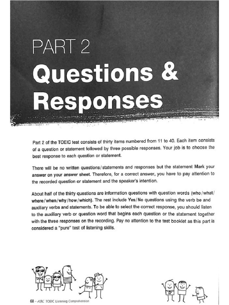 Part 2.toeic Listening | PDF