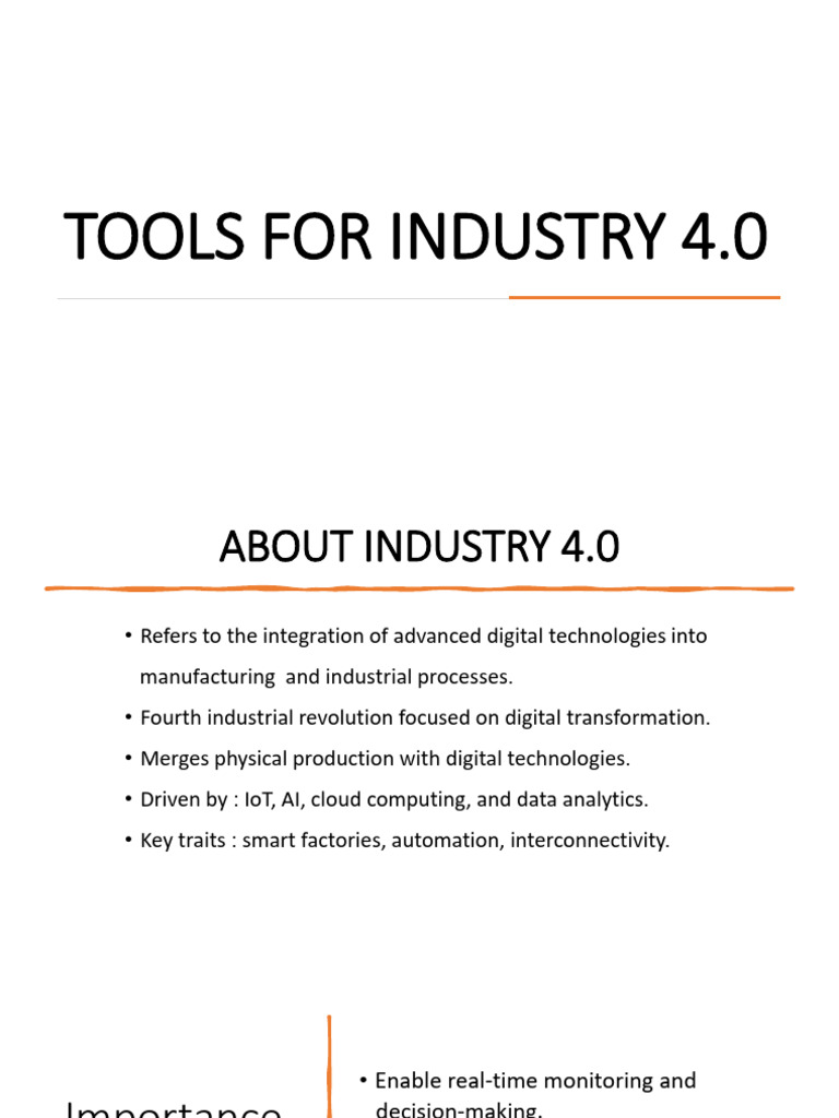 TOOLS FOR INDUSTRY 4.0 Designed Modified | PDF | Machine Learning ...