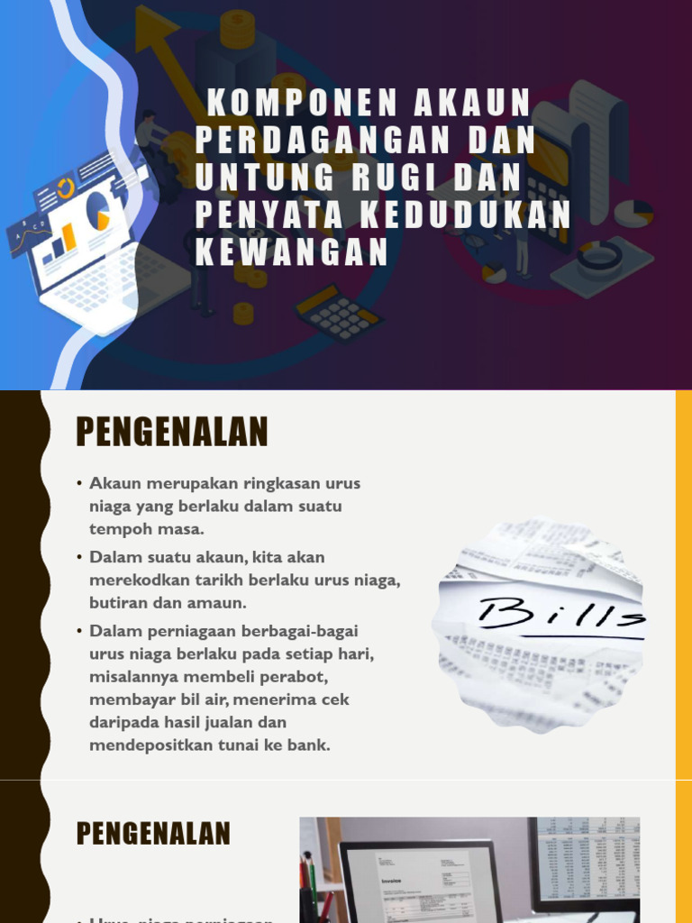 Komponen Akaun Perdagangan Dan Untung Rugi Dan Penyata Kedudukan ...