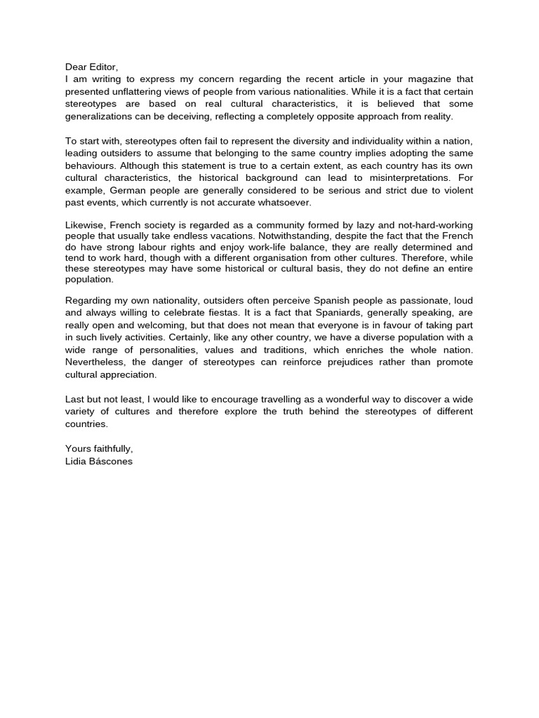 English (C1-C2 Level) Formal Letter | PDF