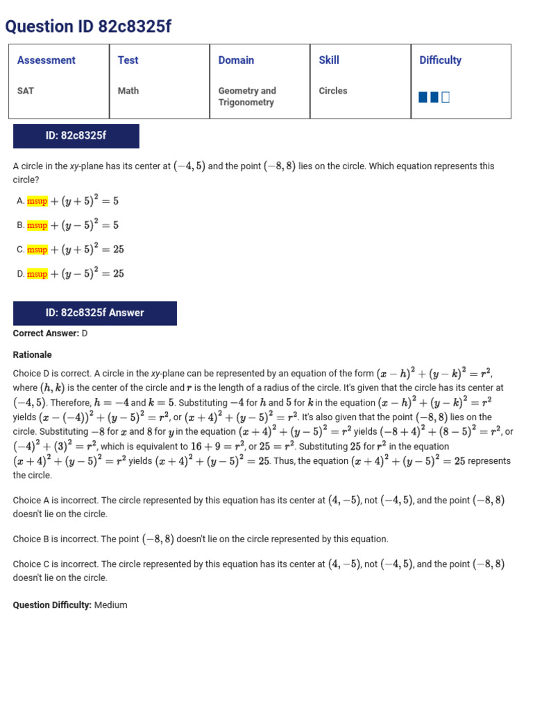 5 SAT Suite Question Bank - Results | PDF | Area | Triangle