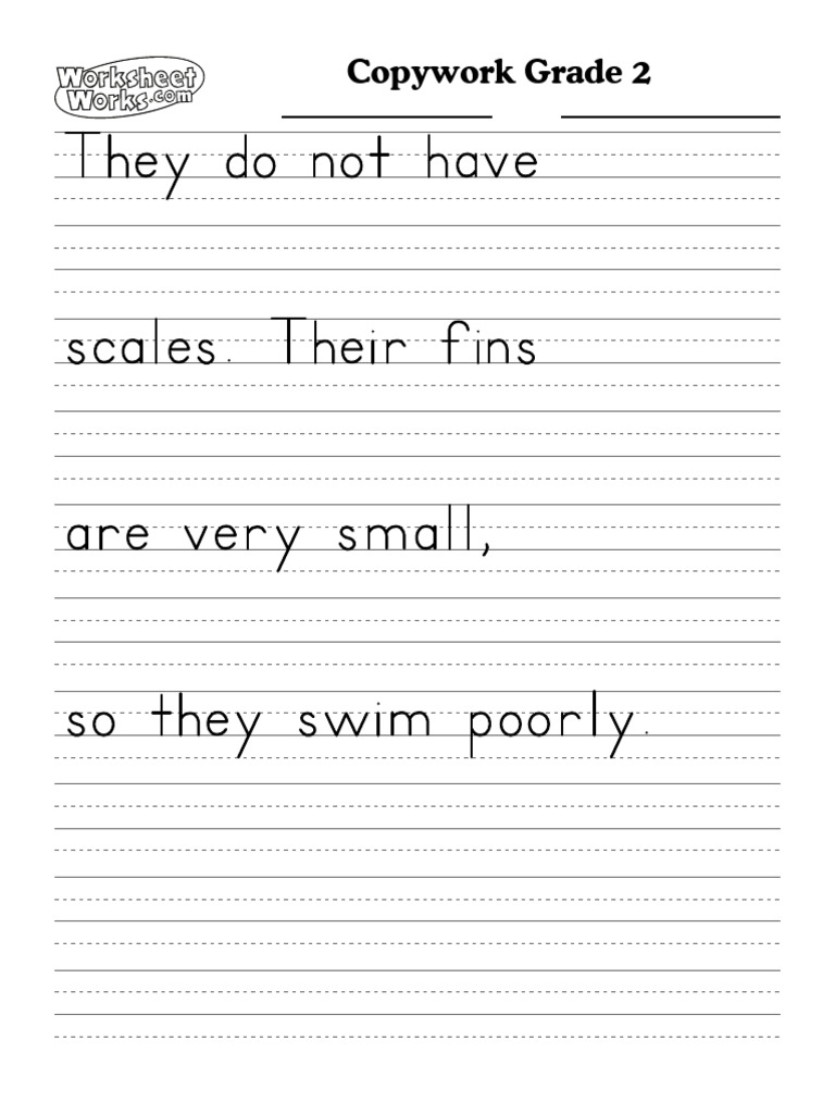 WorksheetWorks_Copywork_Grade_2_12 (4) | PDF