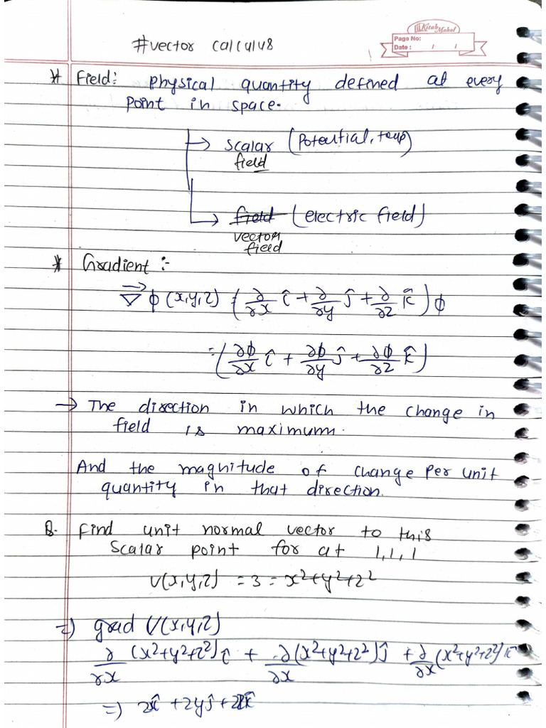 Vector Calculus | PDF