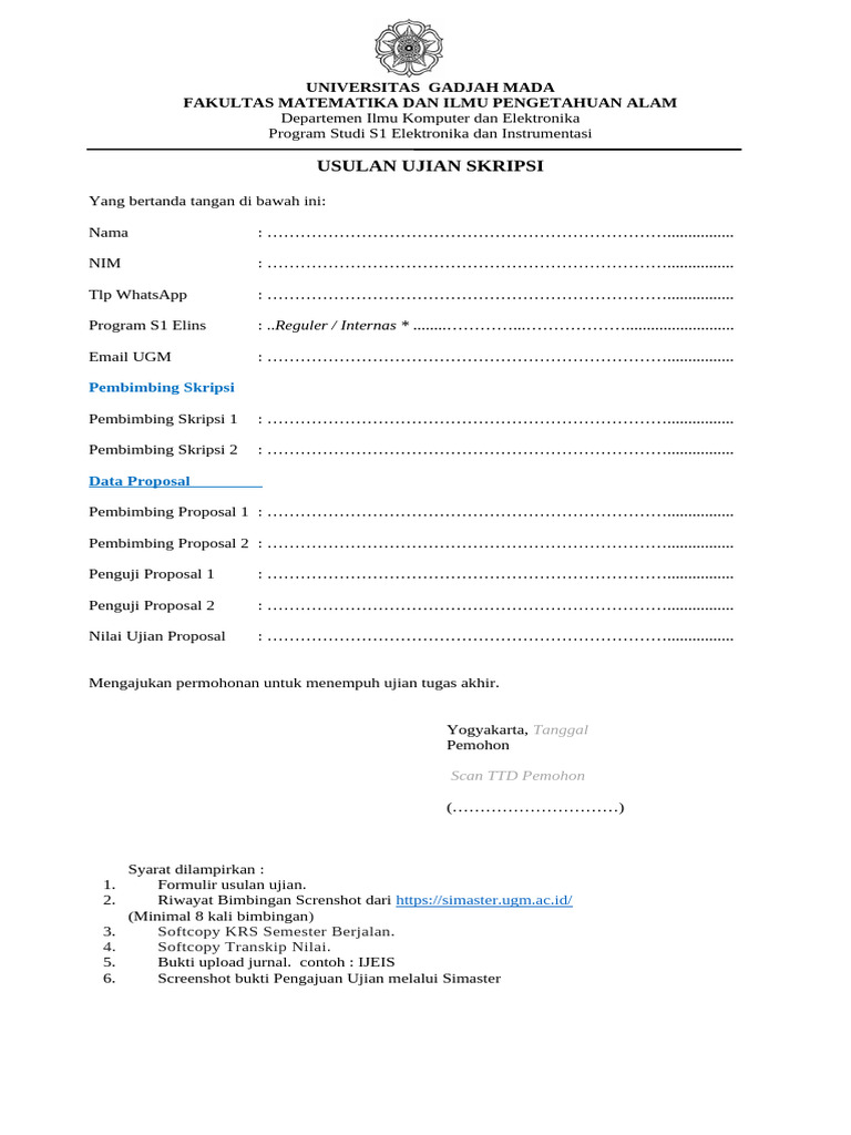 Formulir-Usulan-Ujian-Skripsi (1) | PDF