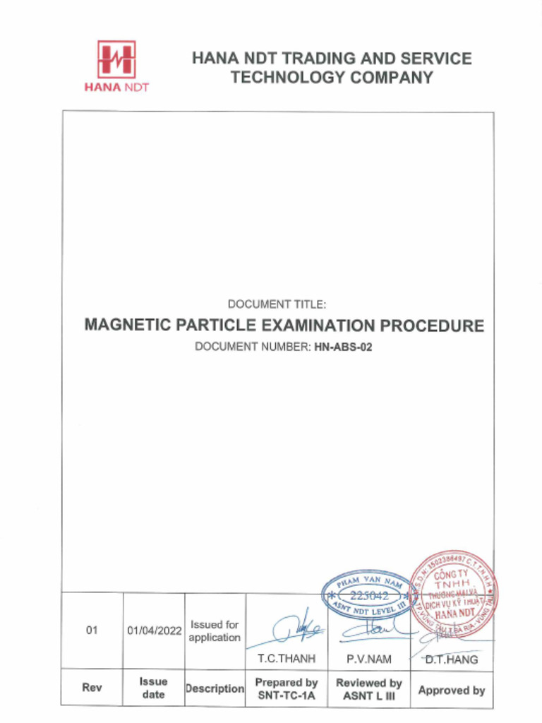 7.2 HN-ABS-02 - MT Procedure - Rev 1 | PDF
