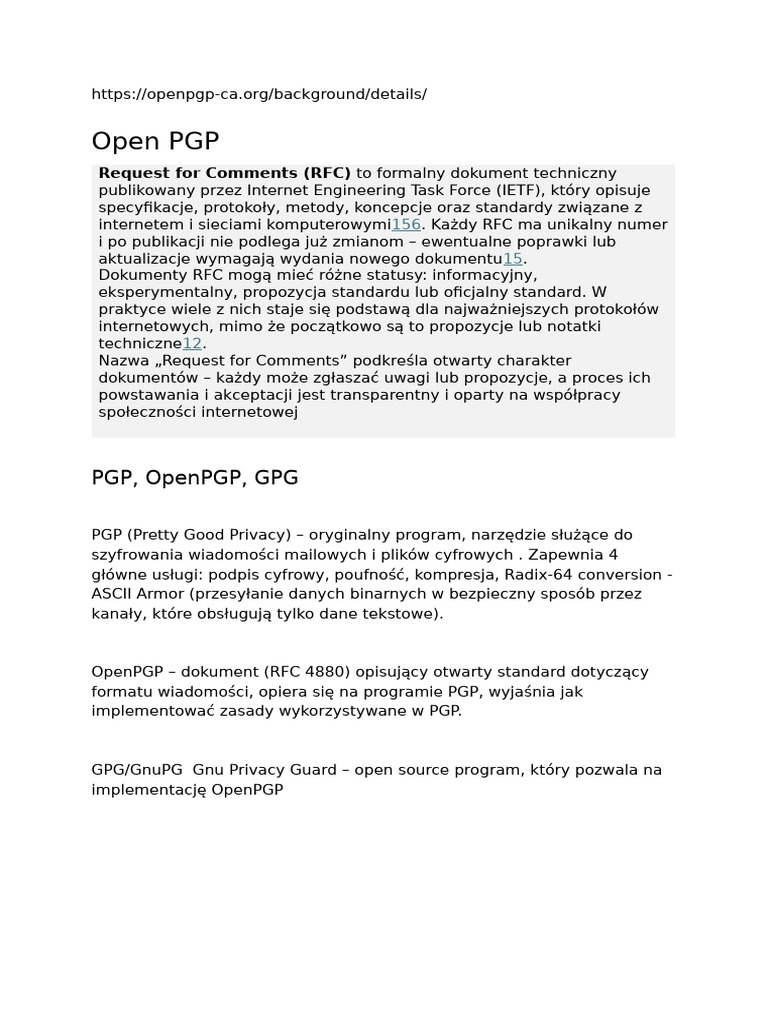 Open PGP | PDF