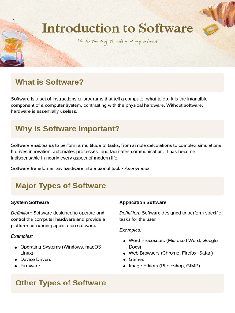 Introduction to Software_20250522_205243_0000 | PDF | Integrated Development Environment | Software
