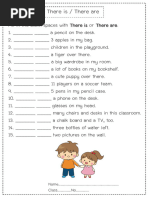 There Isnt There Arent Exercise Fill in The Blanks | PDF