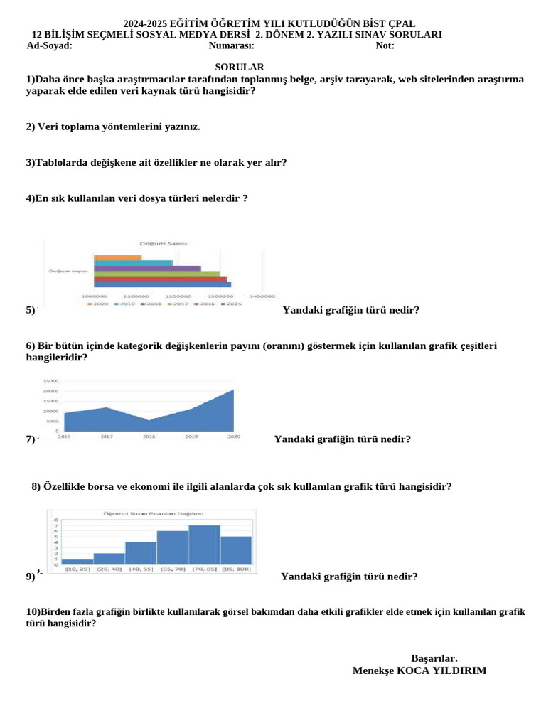 2025 Sosyal Medya Son Sinav | PDF