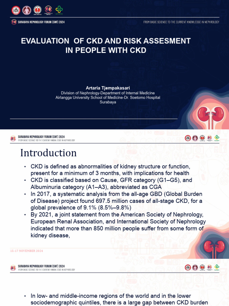 Evaluation of CKD and Risk Assesment in People With CKD: Artaria ...