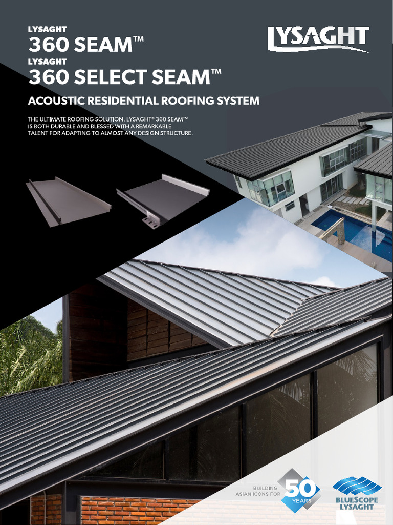 Brochure_LYSAGHT 360 Seam Architectural Residential Solutions | PDF