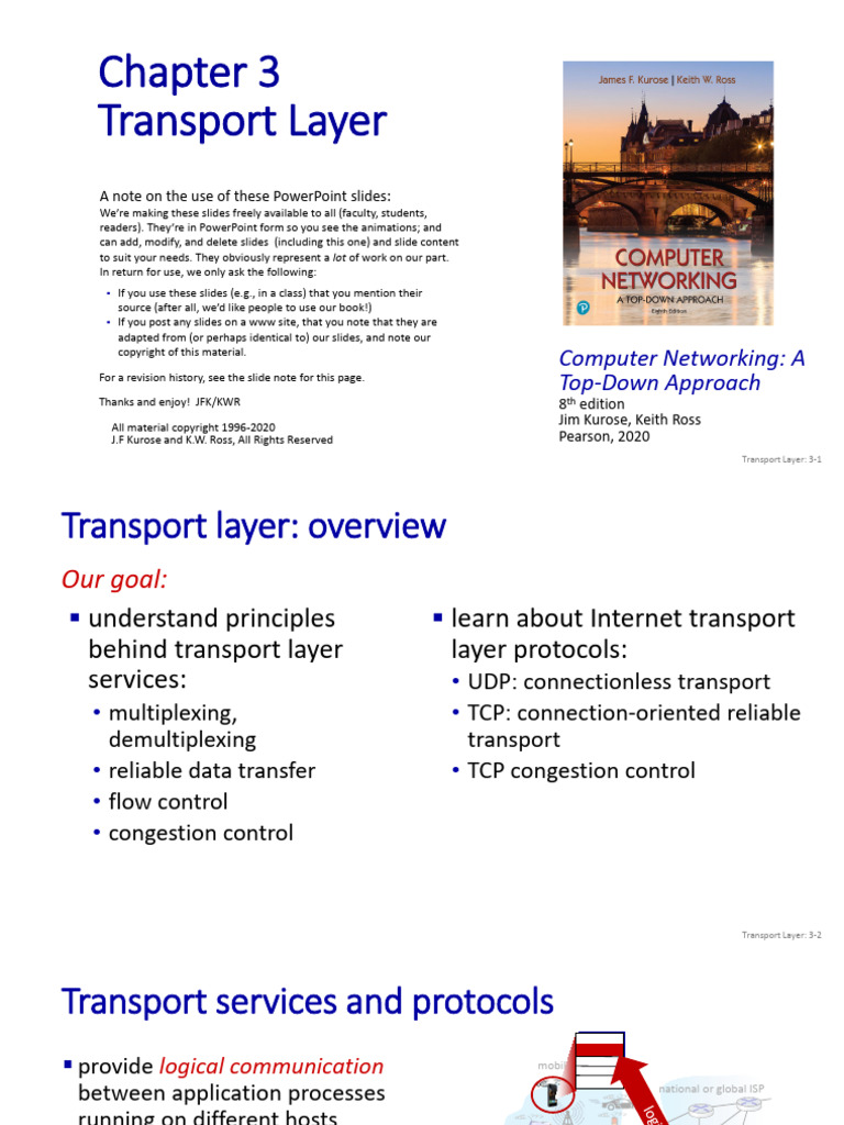 Week 3_SIF_Transport Layer TCPUDP | PDF | Transmission Control Protocol ...