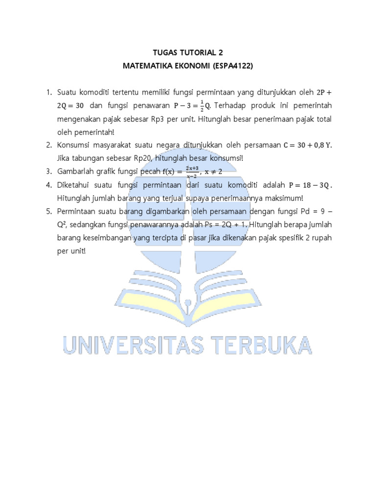 Tugas Tutorial 2 ESPA4122 NANDA TAMA HABIBI | PDF