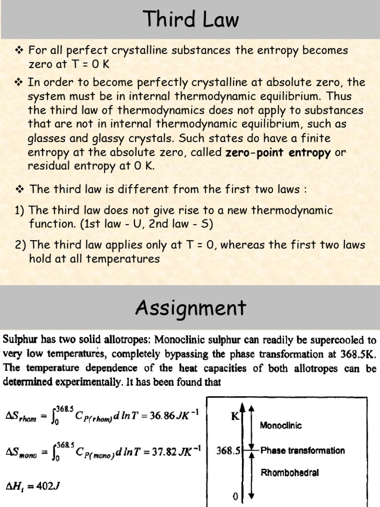L3 Foundation Third Law | PDF