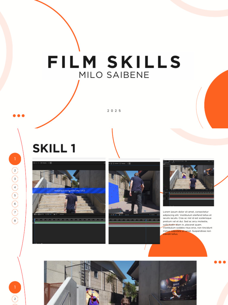 White and Orange Simple Portfolio | PDF