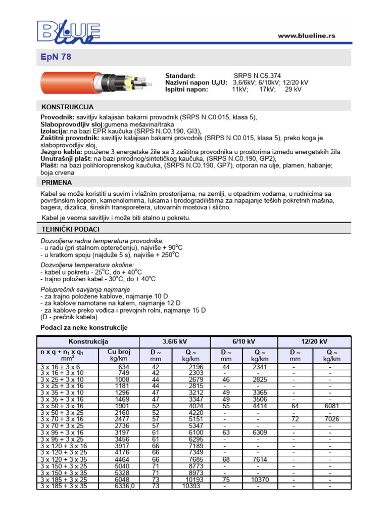 Kabl EpN 78 | PDF