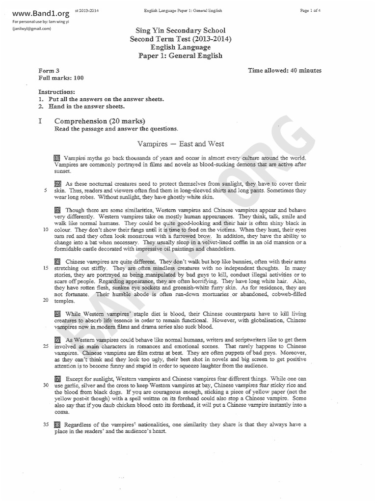 For Personal Use By: Lam Wing Yi | PDF