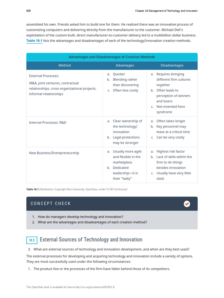 Management of Technology and Innovation | PDF | Entrepreneurship ...