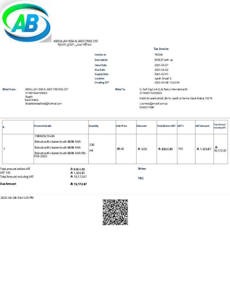 Tenant Invoices 739 Print | PDF | Riyadh | Trade