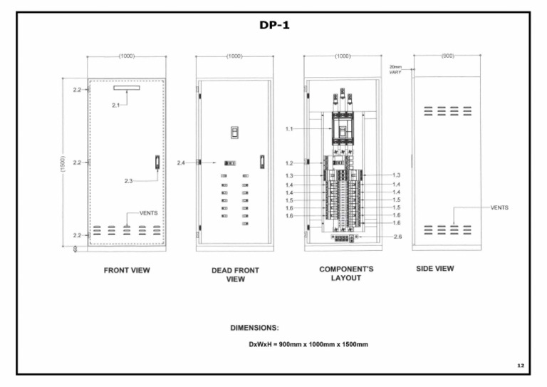 NEMA 1 SHOP DRAWING 2 | PDF