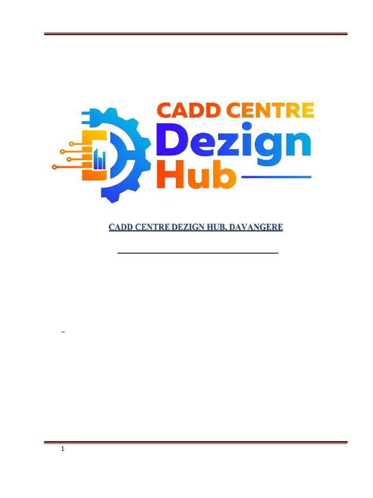 Auto Cad Civil Internship Report | PDF | Auto Cad | Technical Drawing