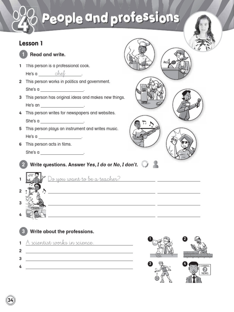 People - and - Professions - Unit 4 | PDF | Rock And Roll