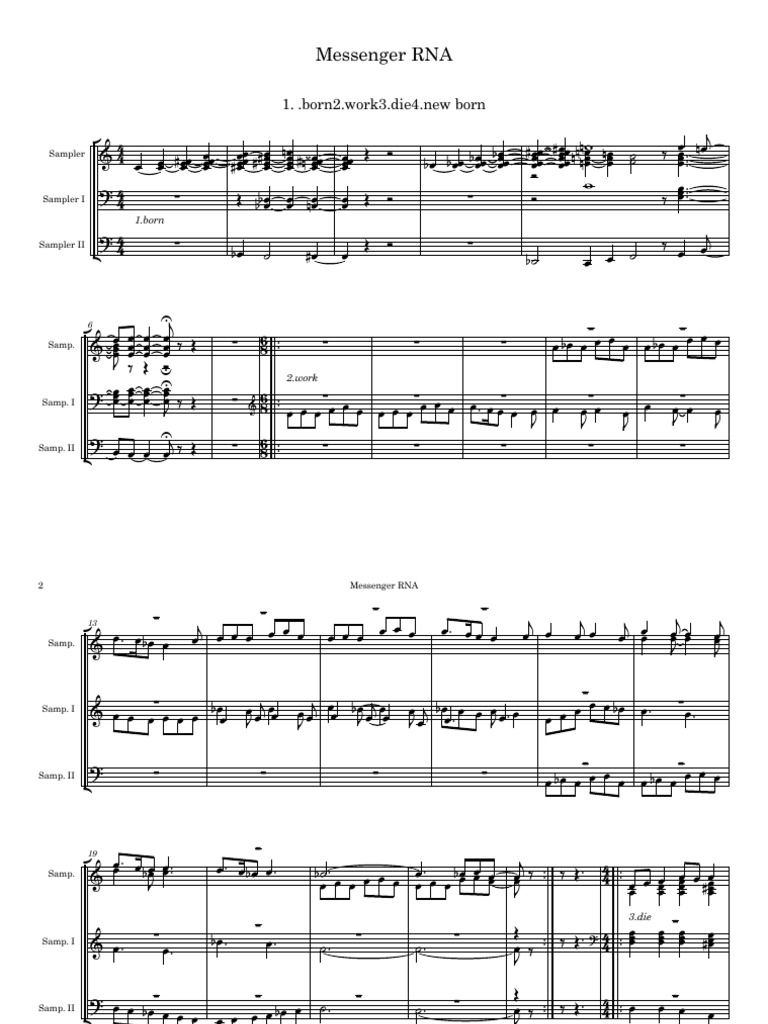 01 - 总谱 - Messenger RNA . | PDF