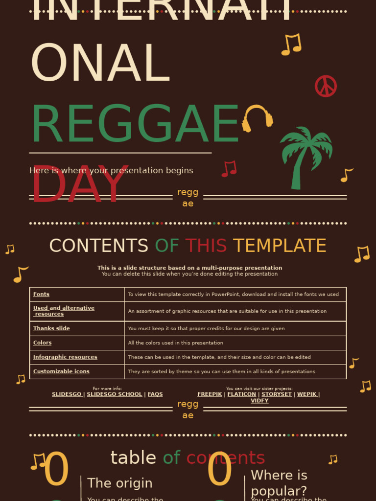 International Reggae Day by Slidesgo | PDF | Planets | Planets In Astrology