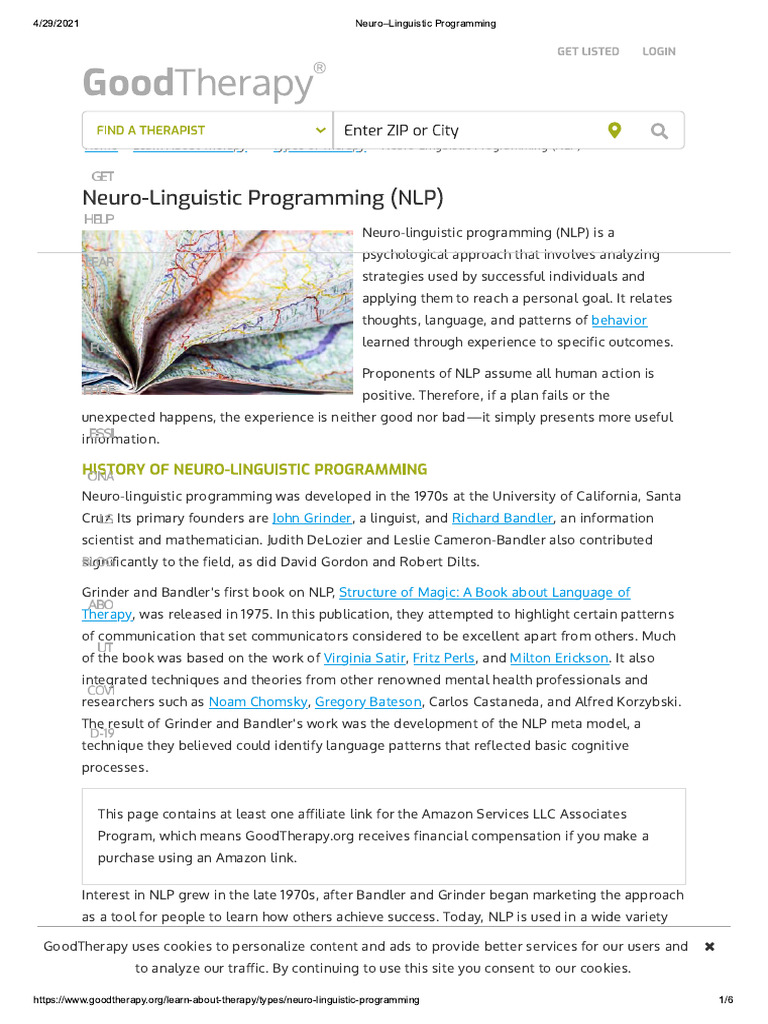 Neuro-Linguistic Programming | PDF