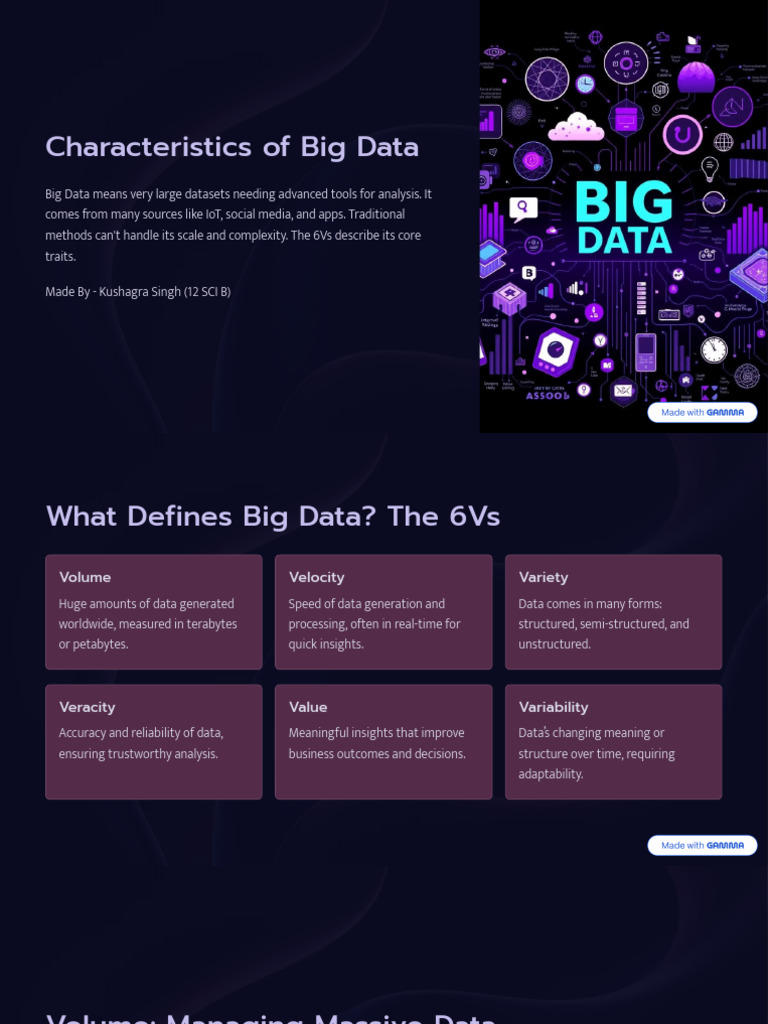 Characteristics of Big Data | PDF | Big Data | Data