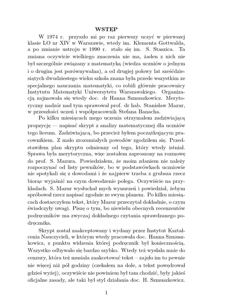 Skrypt00 Wstep | PDF