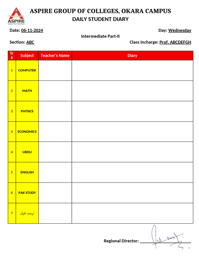 DIARY Part-II (I.C.S) | PDF