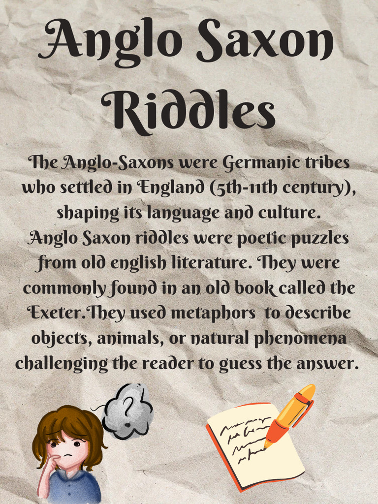Anglo-Saxon Riddles: Poetic Puzzles | PDF