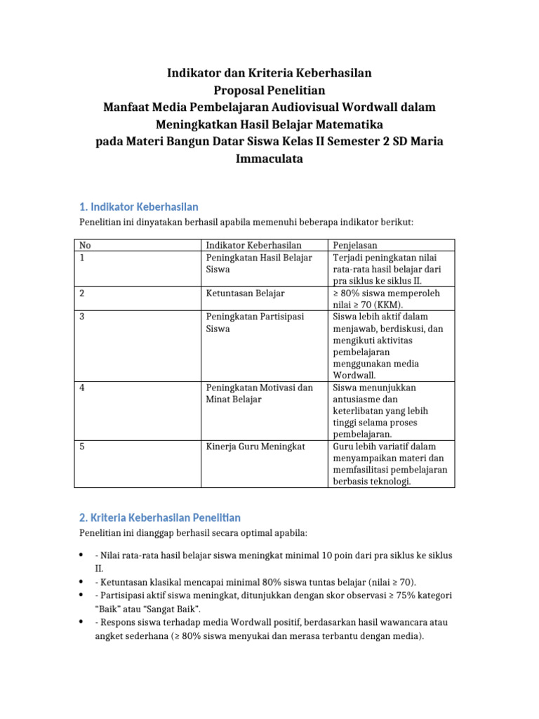 Indikator_Kriteria_Keberhasilan_Wordwall | PDF