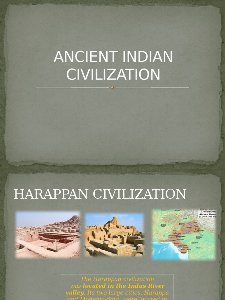 Ancient Indian Civilisation | PDF