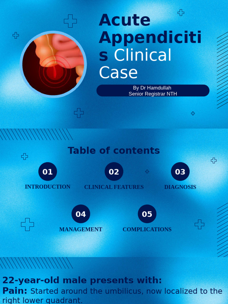 Acute Appendicitis Clinical Case Reprt CHPE | PDF | Digestive Diseases ...